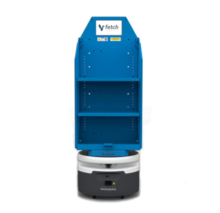 Base mobile robot AGV AMR Logistique HMIShelf Fetch Robotics - Leobotics