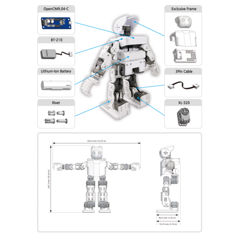 Kit Robot construction programmation jouet éducatif humanoïd Robotis ...