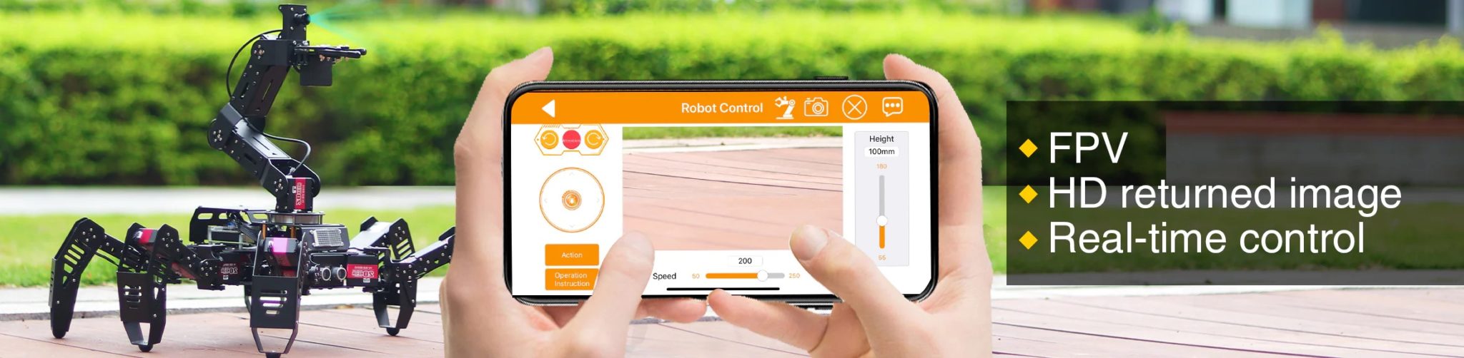 Robot de construction et programmation hexapode Hiwonder SpiderPi Pro ...