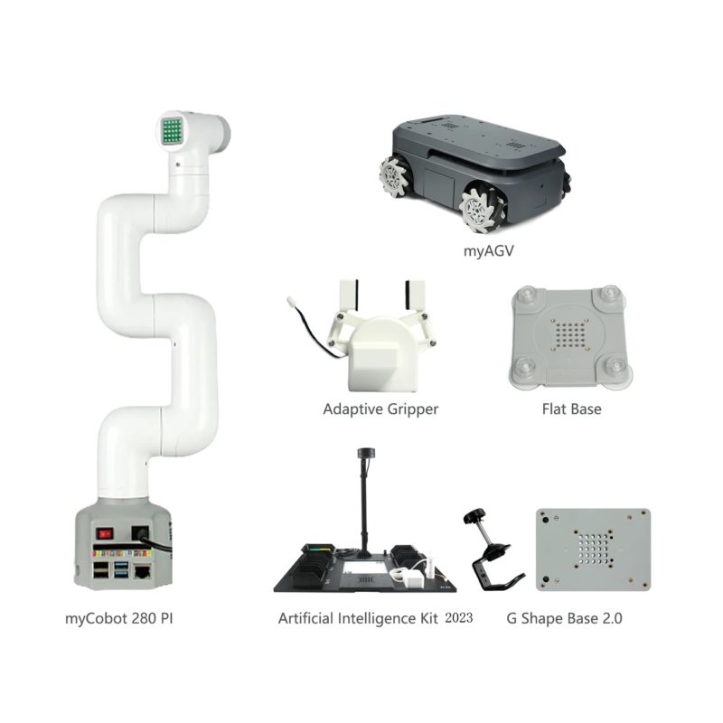Robot Collaboratif 6 axes MyCobot 280 Tout En Un 6 DOF AGV Pince adaptative kit intelligence ...