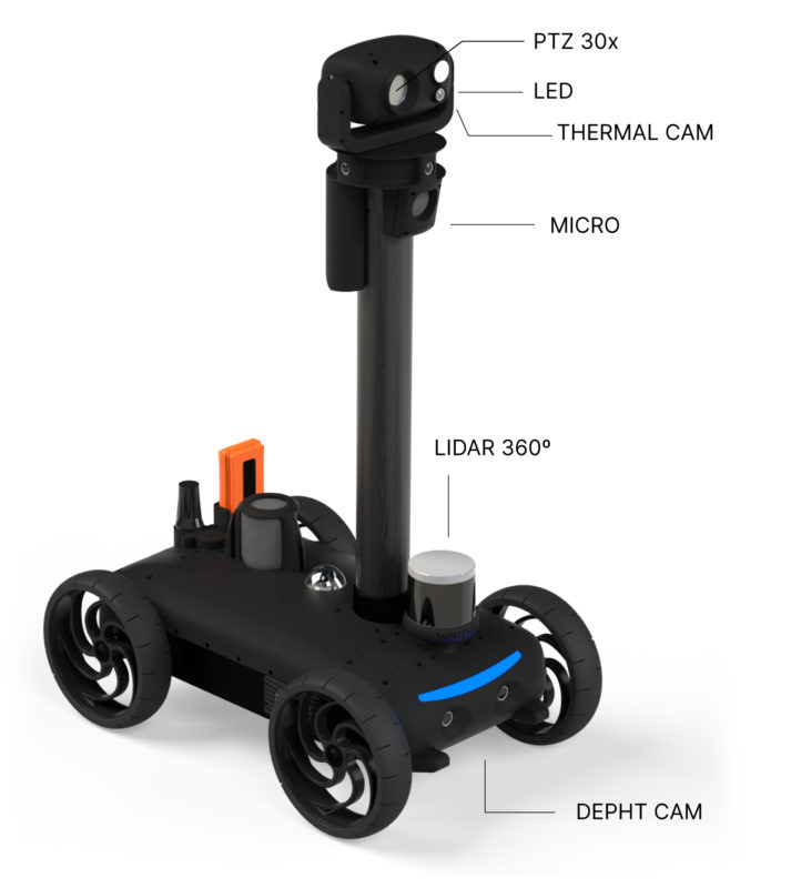 Robot de surveillance professionnel Watchbot Surveillance Star Robotics ...
