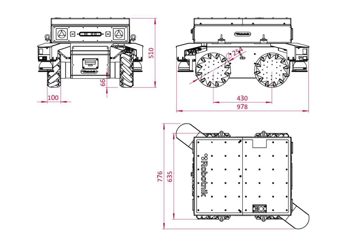 Robot base mobile AGV AMR logistique intérieure SUMMIT-XL STEEL ...