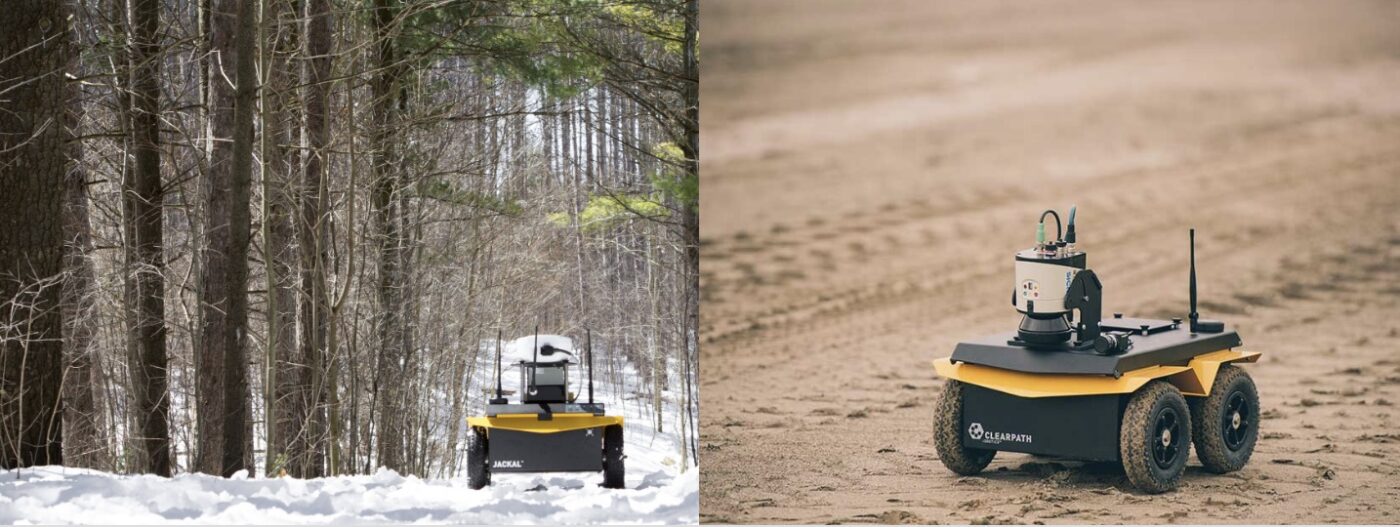 Robot plateforme mobile tout terrain Jackal Clearpath - Leobotics